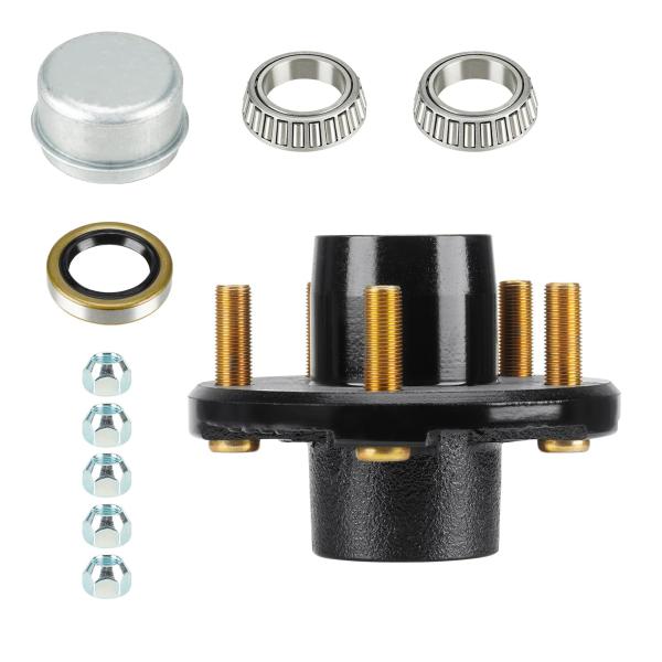 商品名: AEagle 5穴 4.5インチ ボルト サークル アイドラー ハブキット 2K 2,000ポンド トレーラー車軸用 L44649 ベアリング ブレーキドラム AEagle 5-Hole 4.5" Bolt Circle Idle...