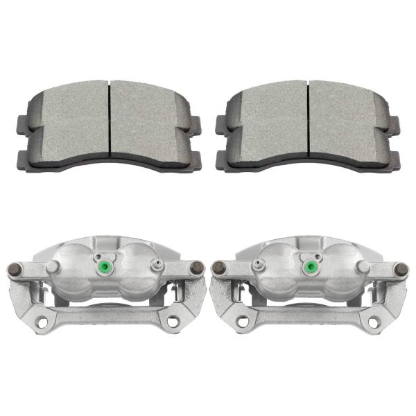 商品名:  AutoShack Pair of 2 Front Brake Calipers and Performance Ceramic Pads Set Replacement for 2012 2013 2014 2015 2016...