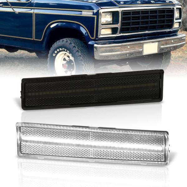 商品名:  AJP Distributors Smoke Lens White LED Front Fender Bumper Side Marker Lights Reflector Signal Lamps Assembly Compa...