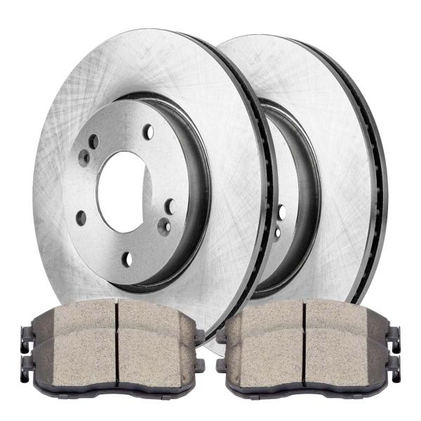 商品名:  AutoShack Pair of 2 Front Brake Rotors and Performance Ceramic Pads Set Driver and Passenger Side Replacement for ...