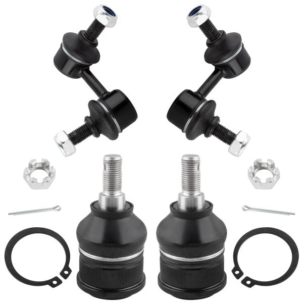 商品名:  BOXI (Set of 4) Front Sway Bar Links + Lower Ball Joints Fit for Acura EL 2001 2002 2003 2004 2005 for Honda Civic...