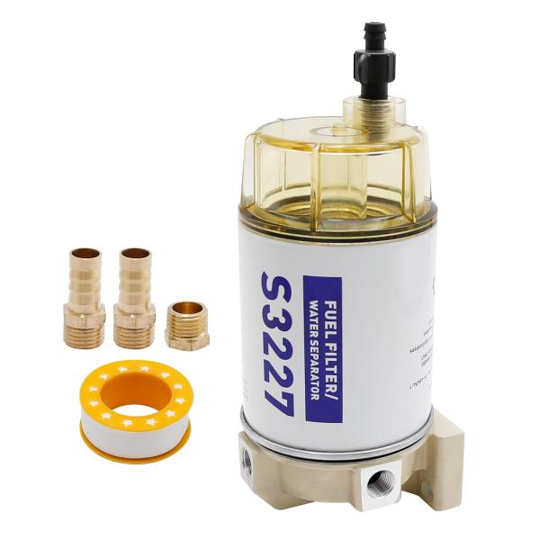 商品名:  Fuel Filter Water Separator Assembly Replacement For Marine Outboard Motor Mercury Replaces Part Number S3227, 320...