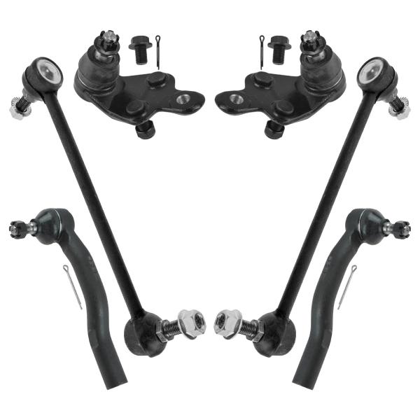 商品名:  TRQ Front Steering &amp; Suspension Kit Ball Joint Sway Bar Stabilizer Link Tie Rod Compatible with 2005-2012 Toyo...
