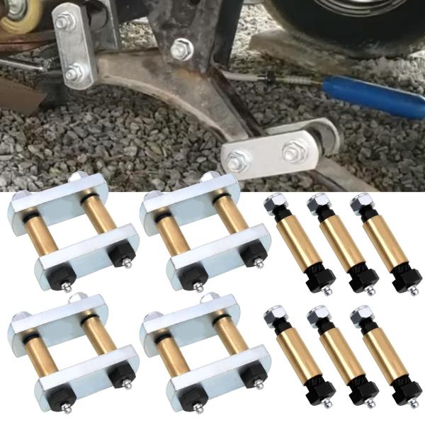 商品名: RYANSTAR RACING 高耐久シャックル アップグレードキット CRE3000ストックとEquaflexトレーラーシャックルキット 2.25インチシャックル タンデムアクスル UO12-016交換用 RYANSTAR RA...