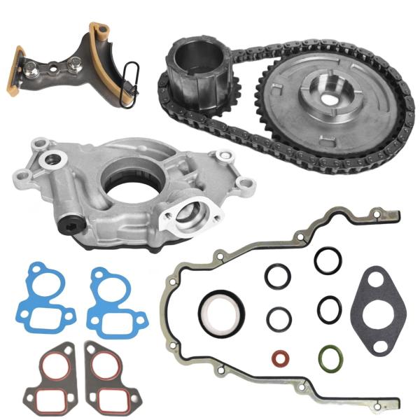 商品名: オイルポンプ タイミングチェーンキット タイミングカバーガスケット付き 交換用 2007-2013 シボレー アバランチ シルバラード サバーバン GMC シエラ キャデラック ビュイック 5.3 6.0 6.2 Oil Pump...