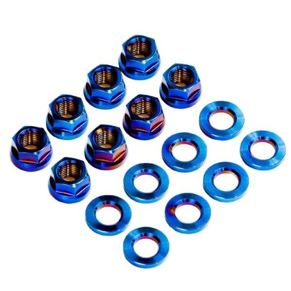 商品名:  SpeedFactoy Titanium Upper Shock/Strut Nut Hardware Kit - 8 pcs. - Burntブランド: Speedfactory商品番号: M10x1.25mm色: Burnt...