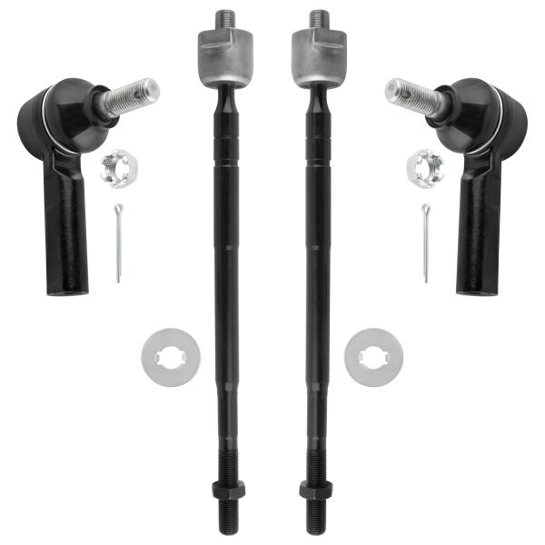 商品名:  BOXI (Set of 4) Manual Steering Front Inner &amp; Outer Tie Rod Ends fit for Geo Prizm 1993 1994 1995 1996 / fit f...