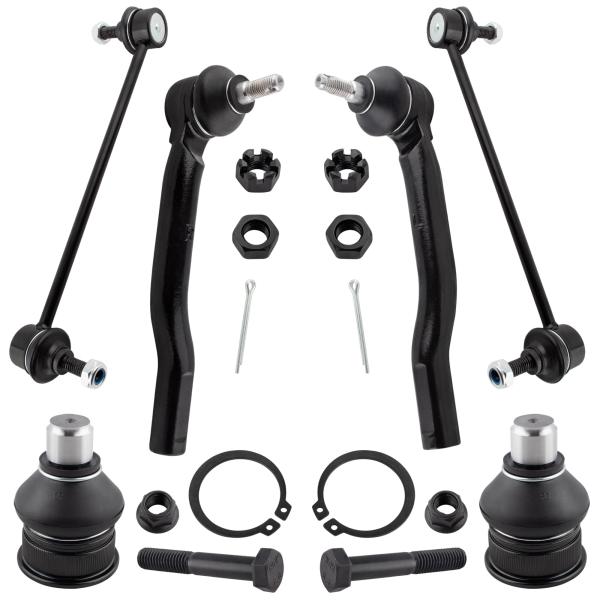 商品名: BOXI フロントサスペンションキット アウタータイロッド ロワーボールジョイント BXM600240009-6用 BOXI 6pcs Suspension Kit 2 Front Stabilizer/Sway Bar 2 Ou...