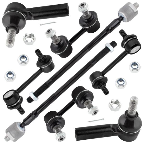 商品名:  MYSMOT K9545 K90124 EV303 ES2382 Front &amp; Rear Stabilizer Sway Bar Links Inner &amp; Outer Tie Rod Ends for Geo...