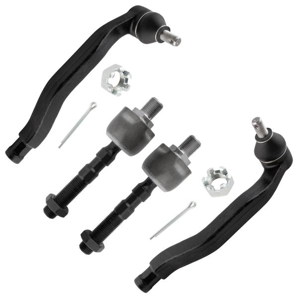 商品名:  BOXI (Set of 4) 2x Front Inner Tie Rod Ends + 2x Front Outer Tie Rod Ends Suspension Kit Fit for Honda Prelude 199...