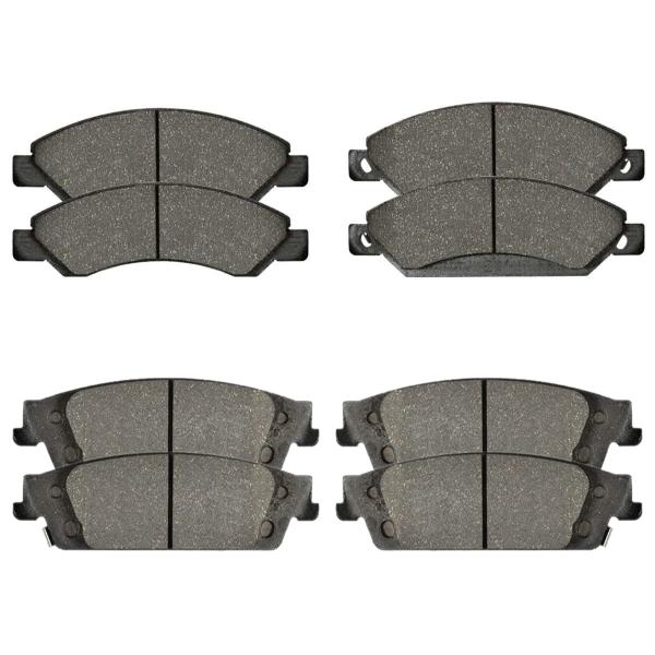商品名:  AutoShack 8pcs Front and Rear Performance Ceramic Brake Pad Set Replacement for Cadillac Escalade ESV Chevrolet Si...
