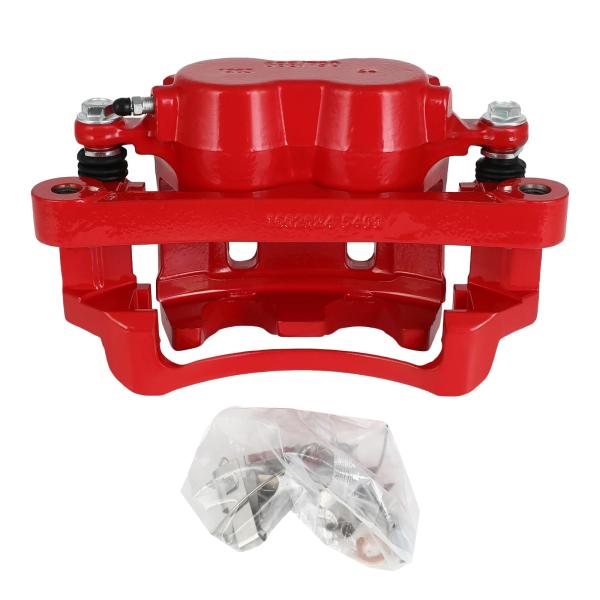 商品名: SCITOO フロント右ブレーキキャリパー ブラケット付き 18-B4790 レッド エクスカーション用 2000-2005 フォード F-250 Super Duty 1999-2004 Ford用 F-350 Super Du...