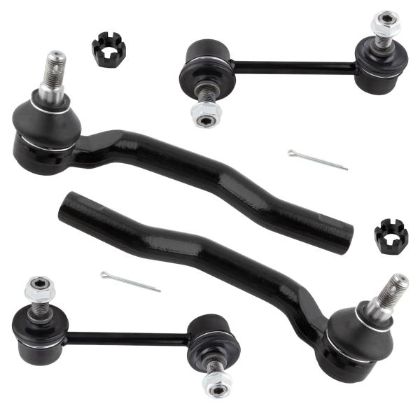 商品名:  WEDOAUTO 4Pcs Suspension Kit Front Outer Tie Rods End Links + Front Stabilizer Bar Link Sway Bar Link Kit Set Fit ...