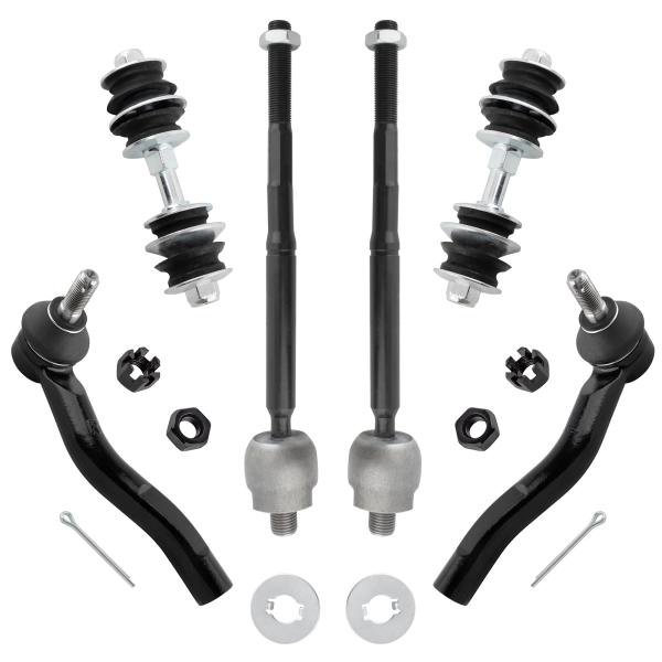 商品名:  WEDOAUTO 6Pcs Suspension Kit Front Stabilizer Bar End Link Sway Bar Links + Inner Outer Tie Rod Ends Fit For Toyot...