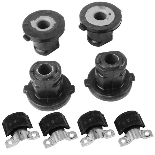 商品名:  4 pcs Front Steering Rack Mount Bushing+ 4 Pcs Front Suspension Stabilizer Sway Bar Bushing Replace# OEM 164460002...