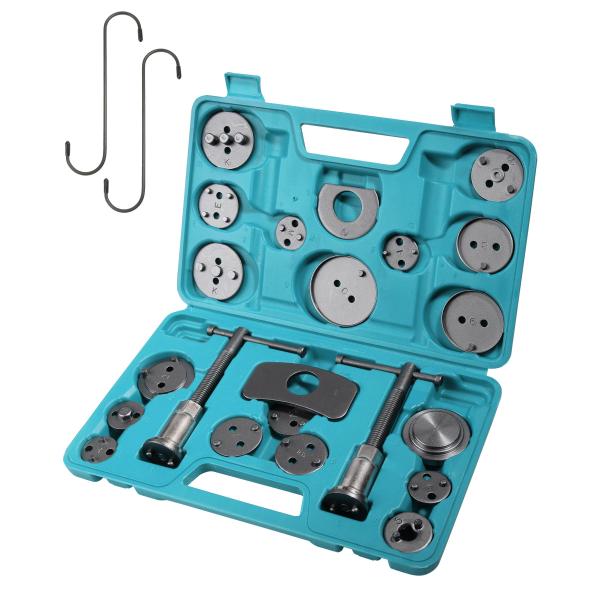 商品名: RACOONA ブレーキキャリパー圧縮ツール ブレーキキャリパーツール カーアクセサリー キャリパー ピストンコンプレッサーツール ディスクブレーキキャリパー ウィンドバックツールとピストン圧縮セット 24個 ほとんどの車両に対応...