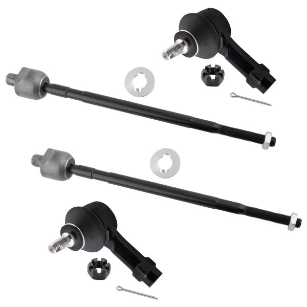 商品名: WEDOAUTO サスペンションキット WDEM600230015-4用 WEDOAUTO 4Pcs Steering &amp; Suspension Kit Front Inner Outer Tie Rods End Lin...