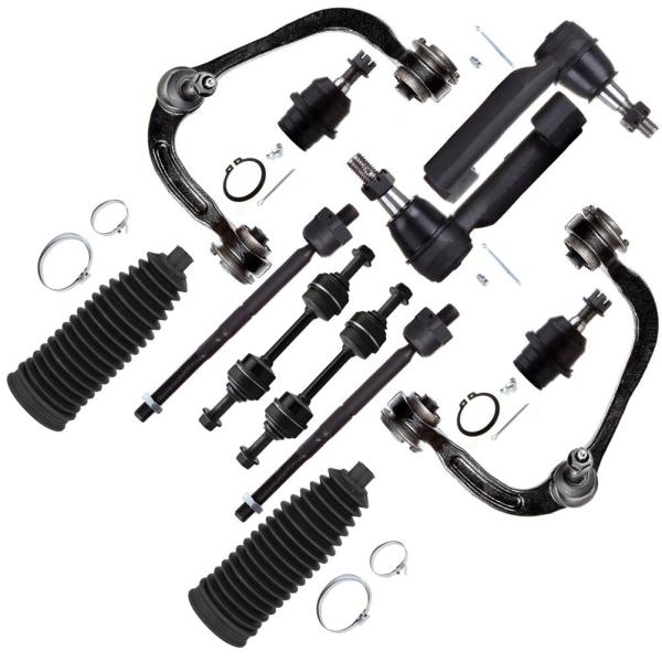 商品名:  SCITOO 12pcs Front Suspension Kit Upper Control Arm And Ball Joint Lower Ball Joint Outer Inner Tie Rod End w/Boot...