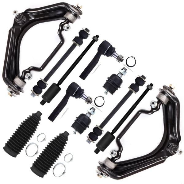 商品名:  SCITOO 12pcs Front Suspension Kit Upper Control Arm And Ball Joint Outer Inner Tie Rod End w/Boot Sway Bar End Lin...