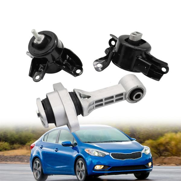 商品名: Yunnergo エンジンモーター&amp;トランスマウントキット 3個セット Forte Rio Accent Elantra Veloster 2011-2017 9758 9761 9797に対応 Yunnergo 3Pcs...