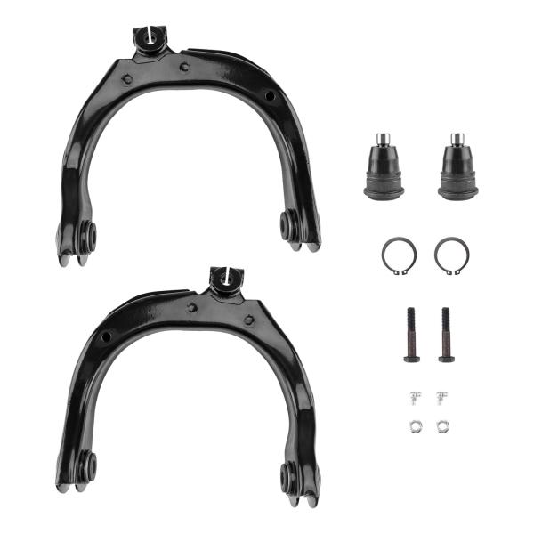 商品名: Torchbeam フロントアッパーコントロールアーム サスペンションキット ボールジョイント付き Trailblazer EXT SSR Envoy XL XUV Ascender Bravada 9-7X 2005-2009 ...