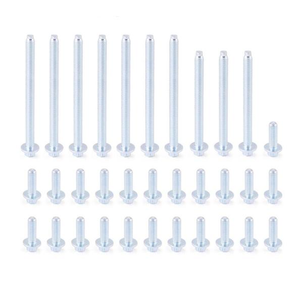 商品名:  Engine Oil Pan Bolt Kit with 33Pcs Bolts Automotive Replacement Transmission Pans &amp; Drain pl*ugs Compatible fo...