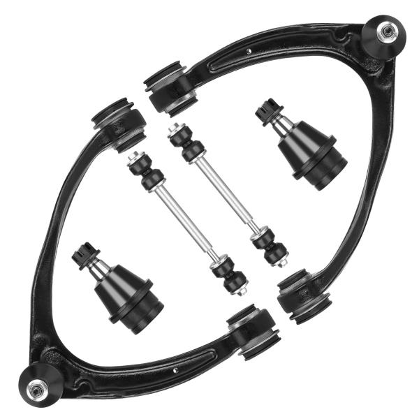 商品名:  Front Upper Left&amp;Right Control Arms w/Ball Joints Sway Bar Stabilizer Links Forged Steel for 2007-2014 Cadilla...