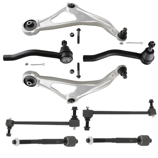 商品名:  ECCPP - 8PCS Front Lower Control Arm And Ball Joint Outer Inner Tie Rod End Sway Bar Link Compatible Fit 2015-2018...