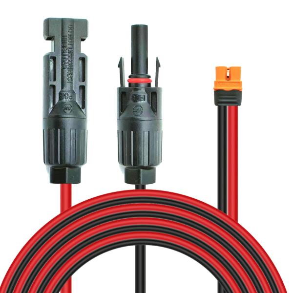 商品名: Magiktech 10AWG 12フィート 高耐久ソーラーパネルキット 充電ケーブル XT60iコネクタアダプター ポータブル発電所ソーラー発電機用 (10AWG 12フィート) Magiktech 10AWG 12FT Hea...