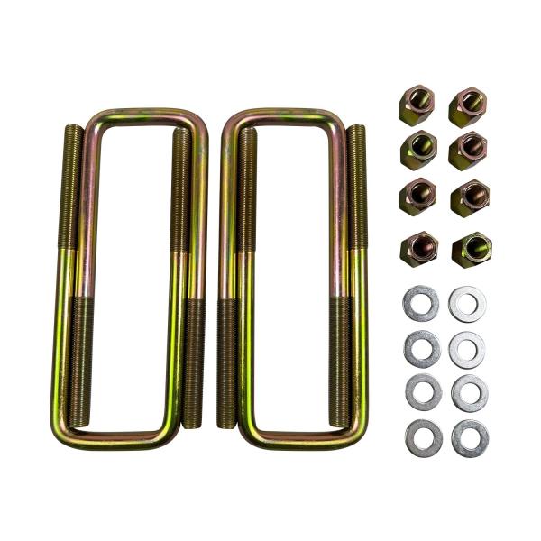 商品名: IBESTWOLF スクエア Uボルト ハードウェア付き 幅2.5インチ リーフスプリング 長さ8.75インチ 交換用 1988-2019 シボレー シルバラード GMC シエラ 1500 IBESTWOLF Square U-B...