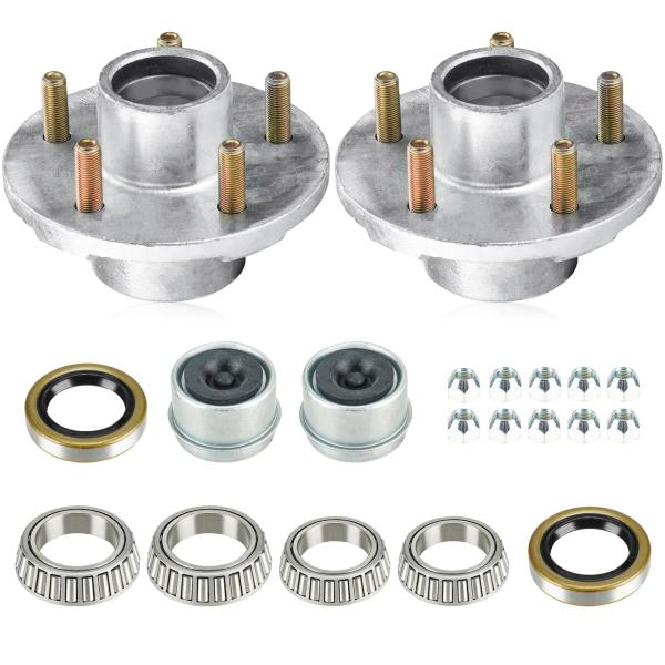 商品名:  AEagle 2Pcs 5 on 5" Bolt Circle Hot-Galvanized Idler Hub Kits for 3,500lbs Boat Trailer Axle, Replacement for L681...