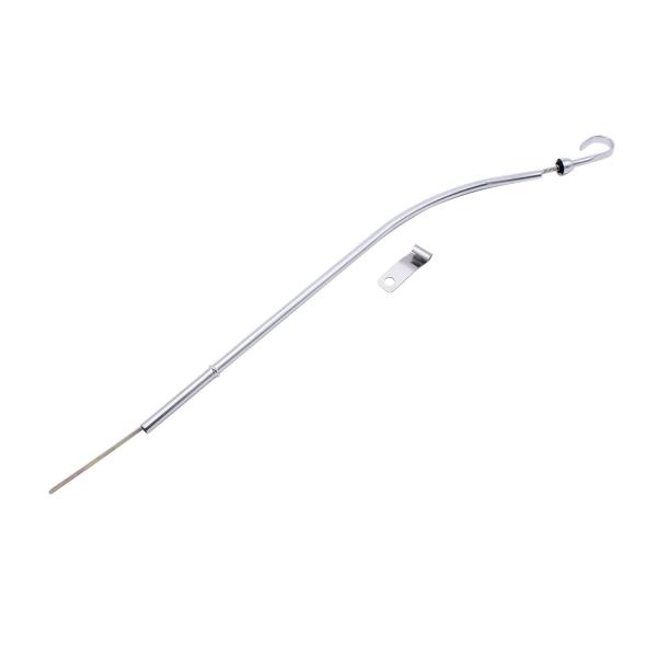 商品名: SHLPDFM クロムシルバースチール 助手席側 長さ23インチ エンジンオイルディップスティック スモールブロック Chevy SBC 305 350 1980-1985に対応 1 pc SHLPDFM Chrome Silve...