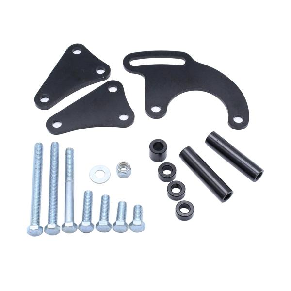 商品名: 1セット ブラック SHLPDFM LWP パワーステアリングポンプブラケット Saginaw GM BBC BB Chevy 454 396 427 472 503 ロングウォーターポンプ用 1 Set Black SHLPDF...