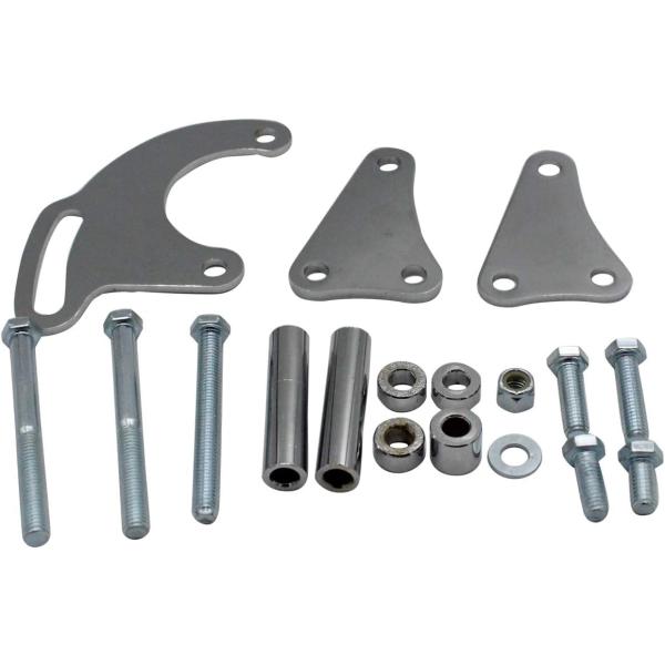 商品名: 1セット シルバー SHLPDFM クローム LWP パワーステアリングポンプブラケット Saginaw GM BBC BB Chevy 454 396 427 472 503 ロングウォーターポンプ用 1 Set Silver ...