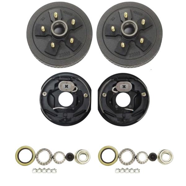 商品名:  RITZ INDUSTRIAL 5 on 4.5 Trailer Hub Drum Kits with 10"X2-1/4" Electric brakes for 3500 lbs axle (2 Hub + 2 Brake ...