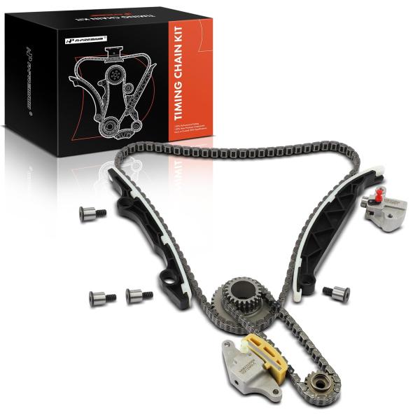 商品名: A-Premium タイミングチェーン &amp; コンポーネントキット 交換用 日産 アルティマ 2014-2016 ローグ 2014-2016 L4 2.5L DOHC 自然吸気 9個セット A-Premium 8PCS En...