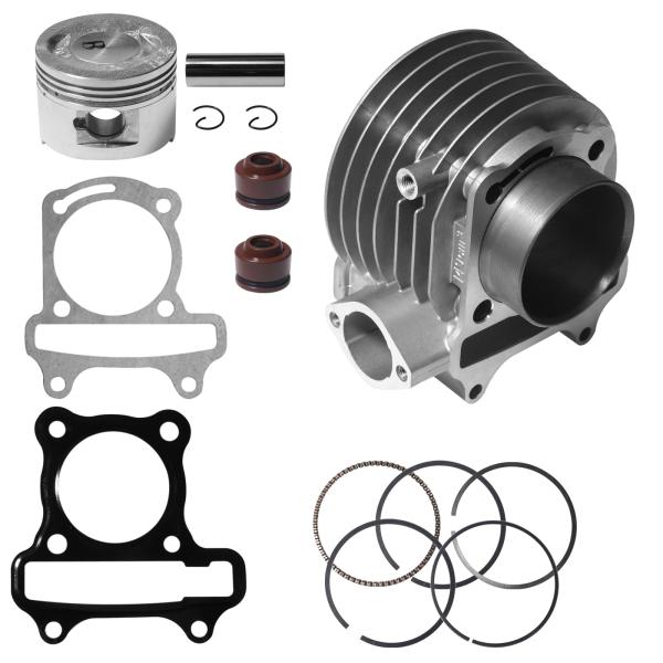 商品名: JOYYANGFANG 57.4mm 2.25インチ GY6シリンダーキット ガスケットとピストンセット 4ストローク 125cc 150cc 152QMI 157QMJ エンジン ATV 原付 ゴーカートスクーター JOYYAN...