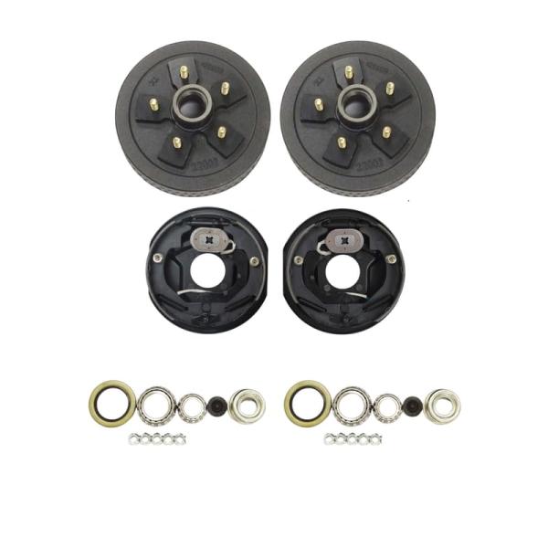 商品名:  RITZ INDUSTRIAL 6 on 5.5 Trailer Hub Drum Kits with 12"X2" Electric brakes for 5200-6000lbs axle (2 Hub + 2 Brake ...