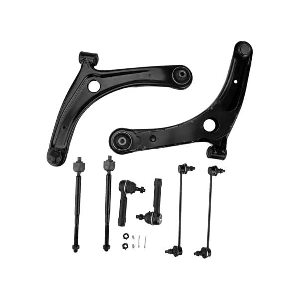 商品名:  Torchbeam 8Pcs Front Upper Lower Control Arms,Suspension Kit with Ball Joint Tie Rod End for Patriot 2007-2017, Co...