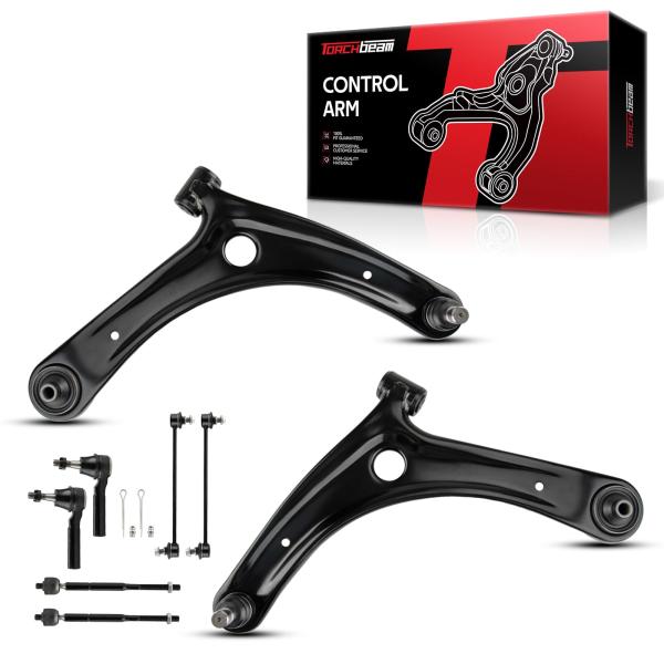 商品名:  Torchbeam 8Pcs Front Lower Control Arms, Suspension Kit with Ball Joint Tie Rod End Sway Bar Link for Patriot 2007...