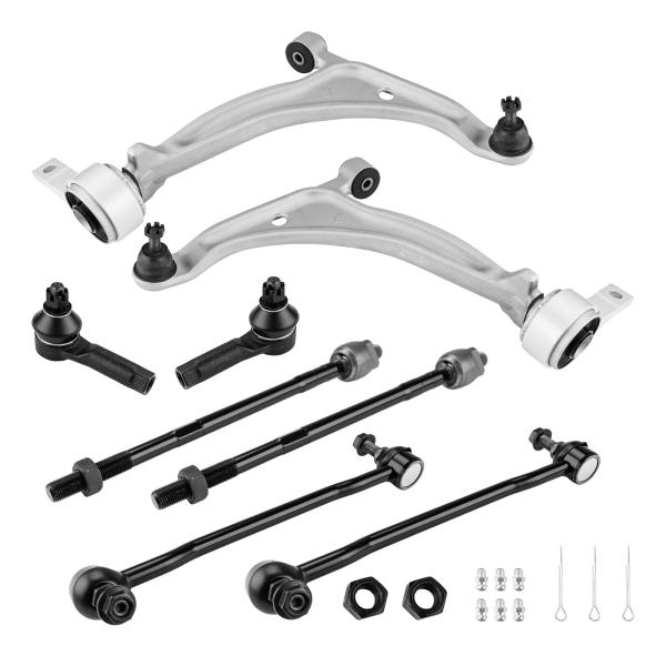 商品名:  Torchbeam 8Pcs Front Lower Control Arms, Suspension Kit with Ball Joint Tie Rod End for Altima 2002-2006, Maxima 2...
