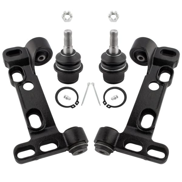 商品名: WEDOAUTO サスペンションキット WDEM00095-4用 WEDOAUTO 4Pcs Suspension Kit Front Lower Control Arm Bracket &amp; Ball Joints Fit...