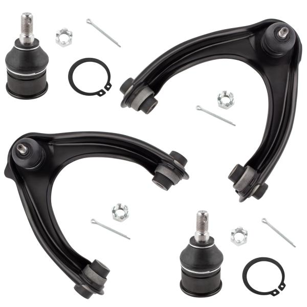 商品名: WEDOAUTO サスペンションキット WDEM00055-4用 WEDOAUTO 4Pcs Suspension Kit Front Upper Control Arms &amp; Lower Ball Joints Set ...