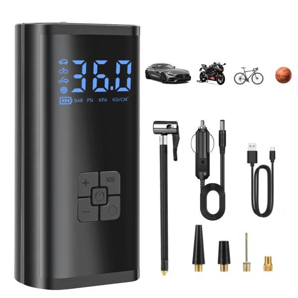 商品名:  Kairiyard Tire Inflator Portable Air Compressor, 150 PSI Rechargeable Auto Air Pump for Car Tires 12V DC Electric ...