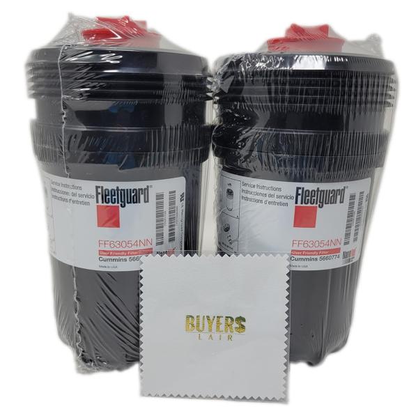 商品名: BUYER$ LAIR FF63054NN オリジナルフリートガード燃料フィルター FF63009交換用 (キットにはフィルター2枚とマイクロファイバークリーニングクロス1枚が含まれます) BUYER$ LAIR FF63054N...