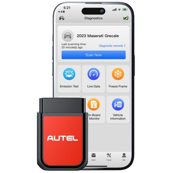 商品名: Autel MaxiAP AP2500E Autel AP2500E OBD2 Scanner Bluetooth Code Reader, Upgraded of AP200, OBDII Scanner All-System ...