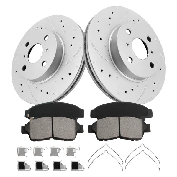 商品名:  funire Front Brake Kit, Low Dust Noise Free Disc Brake Rotors and Ceramic Brake Pads Compatible with 1993-1997 Toy...