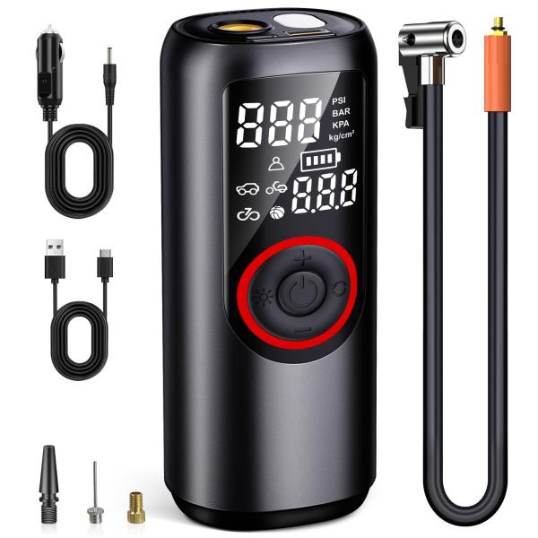 商品名:  Ozclub Tire Inflator Portable Air Compressor -150 PSI Innovative Cordless Car Accessories -2024 New Auto Electric ...