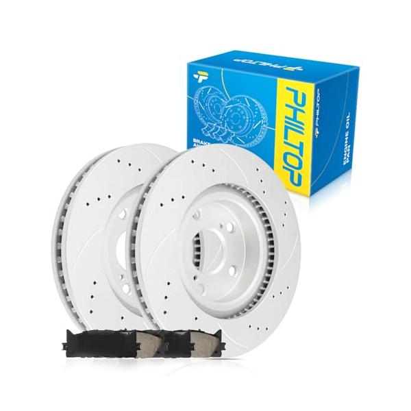 商品名:  PHILTOP D1293 31434 Front Brake Rotors and Pads Kit Replacement for Camry 2007-2017, Avalon 2008-2018, ES300h 2013...