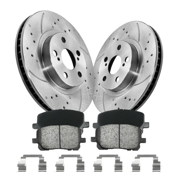 商品名:  funire Front Brake Kit, Noise Free Disc Brake Rotors Brake Pads Compatible with 2003-2008 Toyota Corolla| Toyota M...